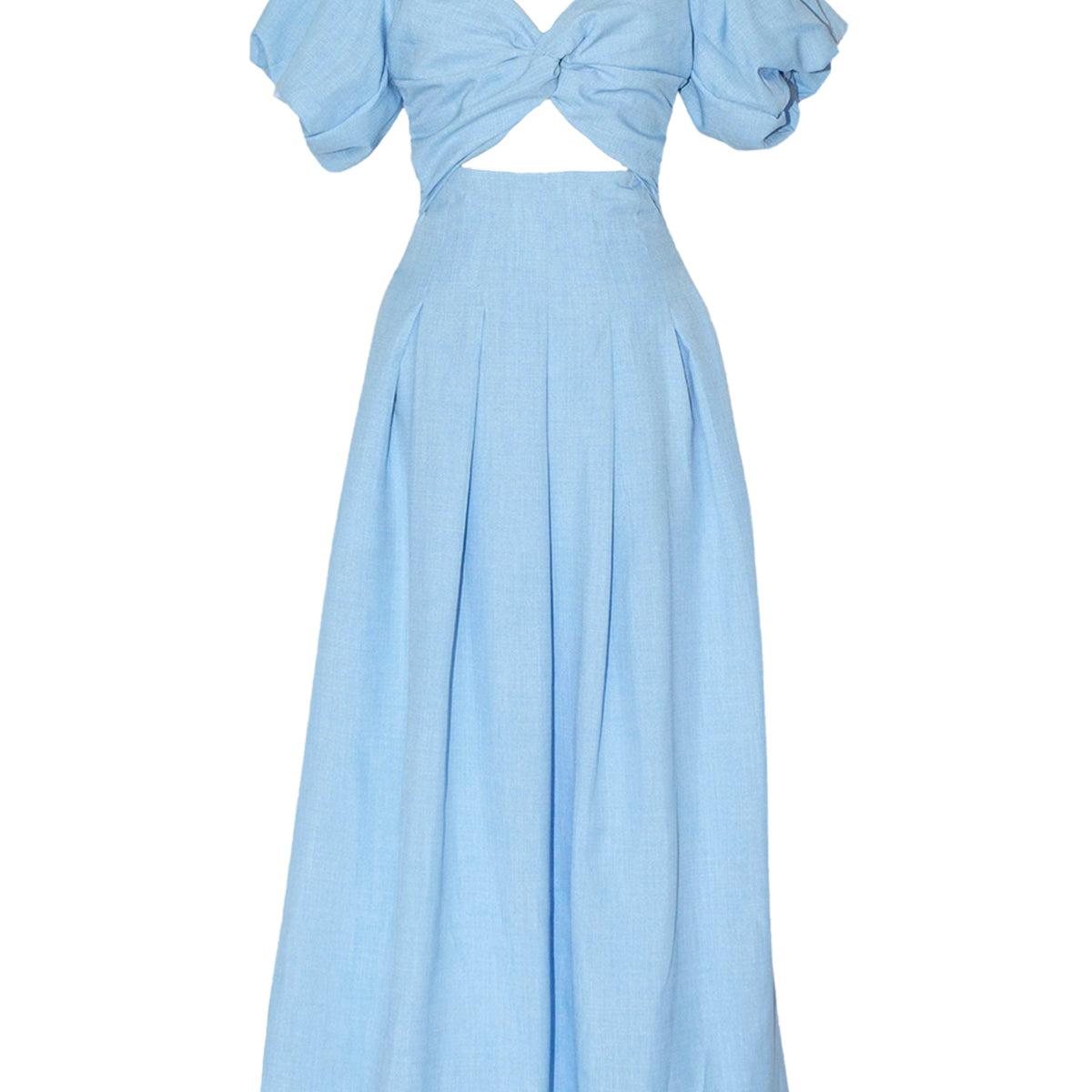 Larttie Off Shoulder Midi Dress - Powder Blue – Gingham & Heels