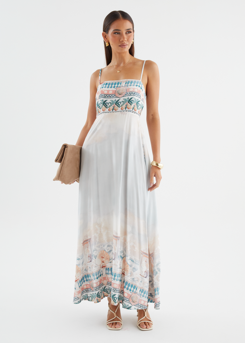 Artemis Maxi Dress - Siren Seas – Gingham & Heels