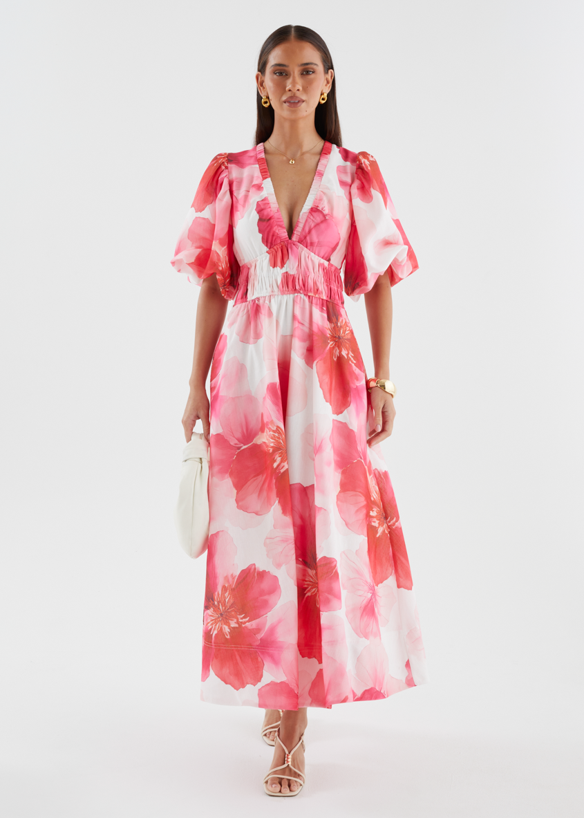 Destiny Maxi Dress - Pink Rose – Gingham & Heels