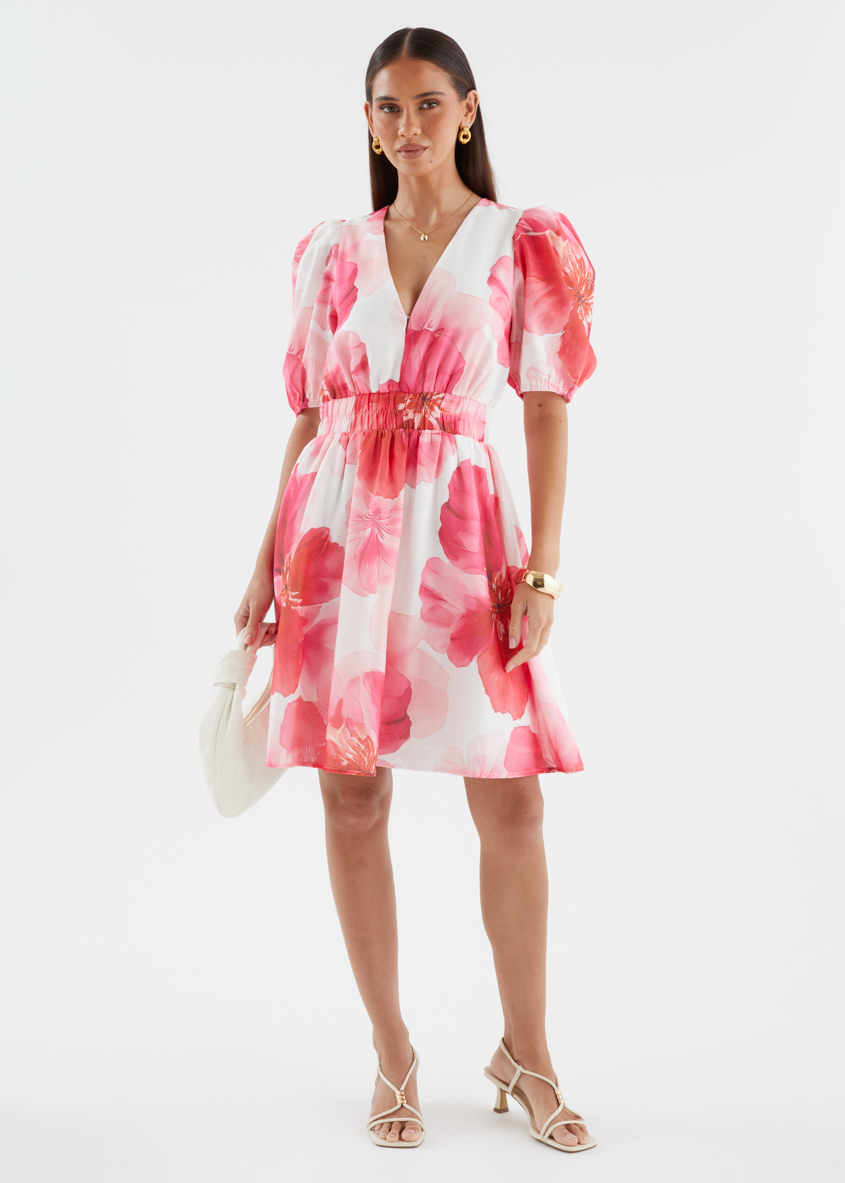 Keria Dress - Pink Rose – Gingham & Heels