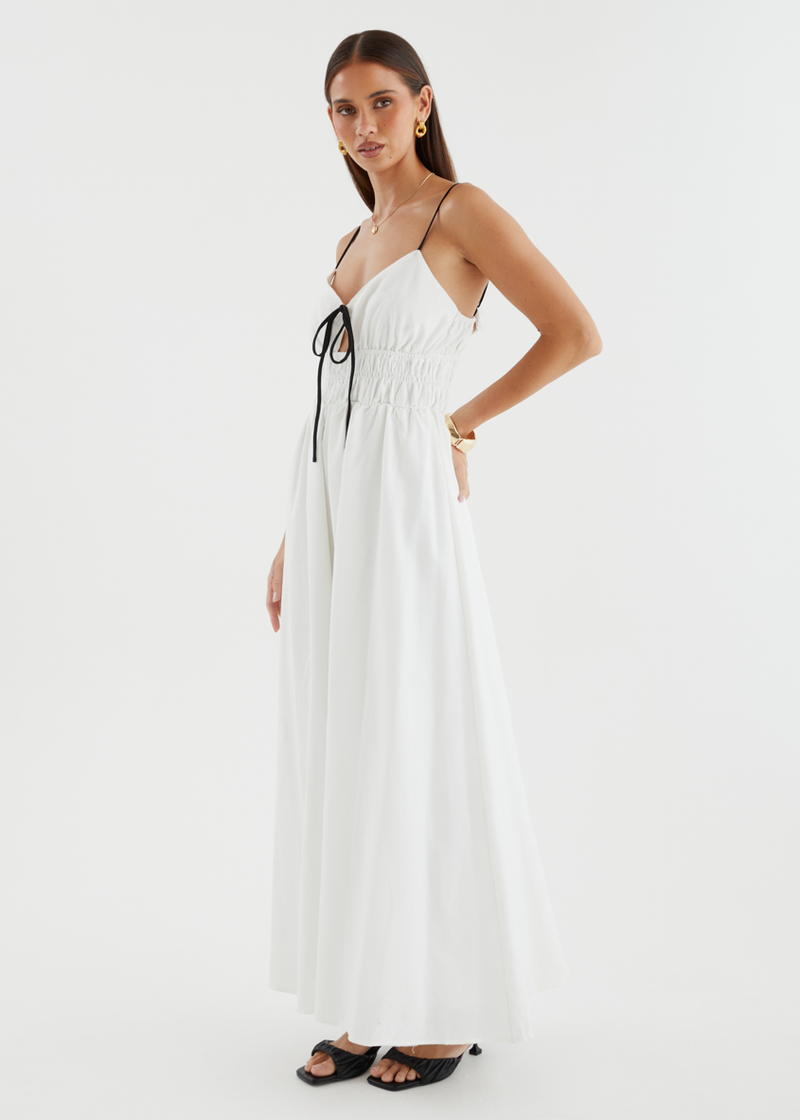 Petross Maxi Dress - White – Gingham & Heels