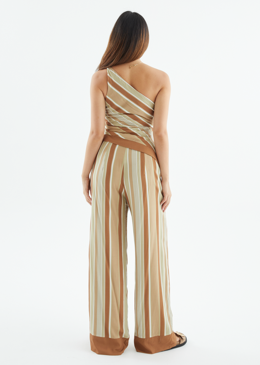 Geneva Set - Khaki Stripe – Gingham & Heels