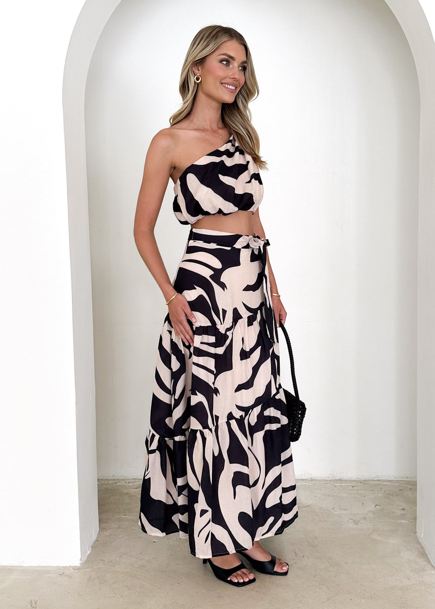Connie Set Black Abstract