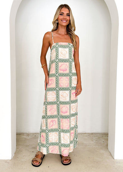 Talisa Maxi Dress - Coastal Green