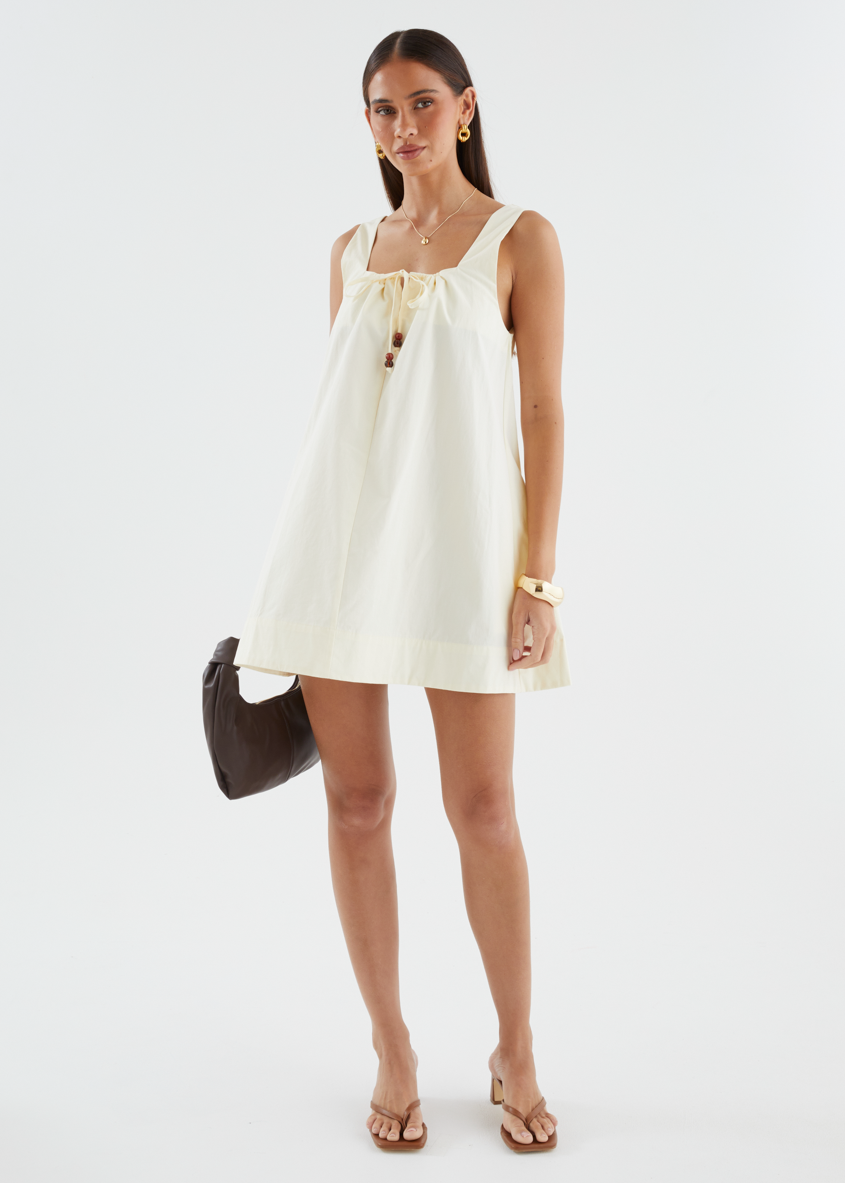 Kamdyn Dress - Buttermilk – Gingham & Heels
