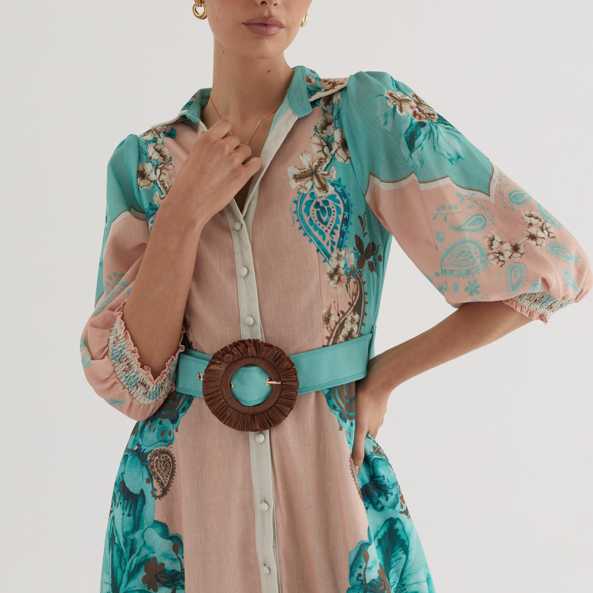 Pip Midi Dress - Willow Floral – Gingham & Heels