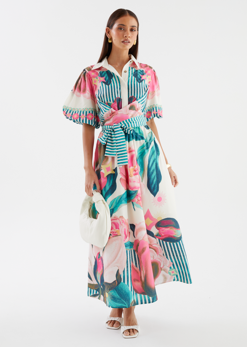 Marlisa Maxi Dress - Marisol Pink – Gingham & Heels