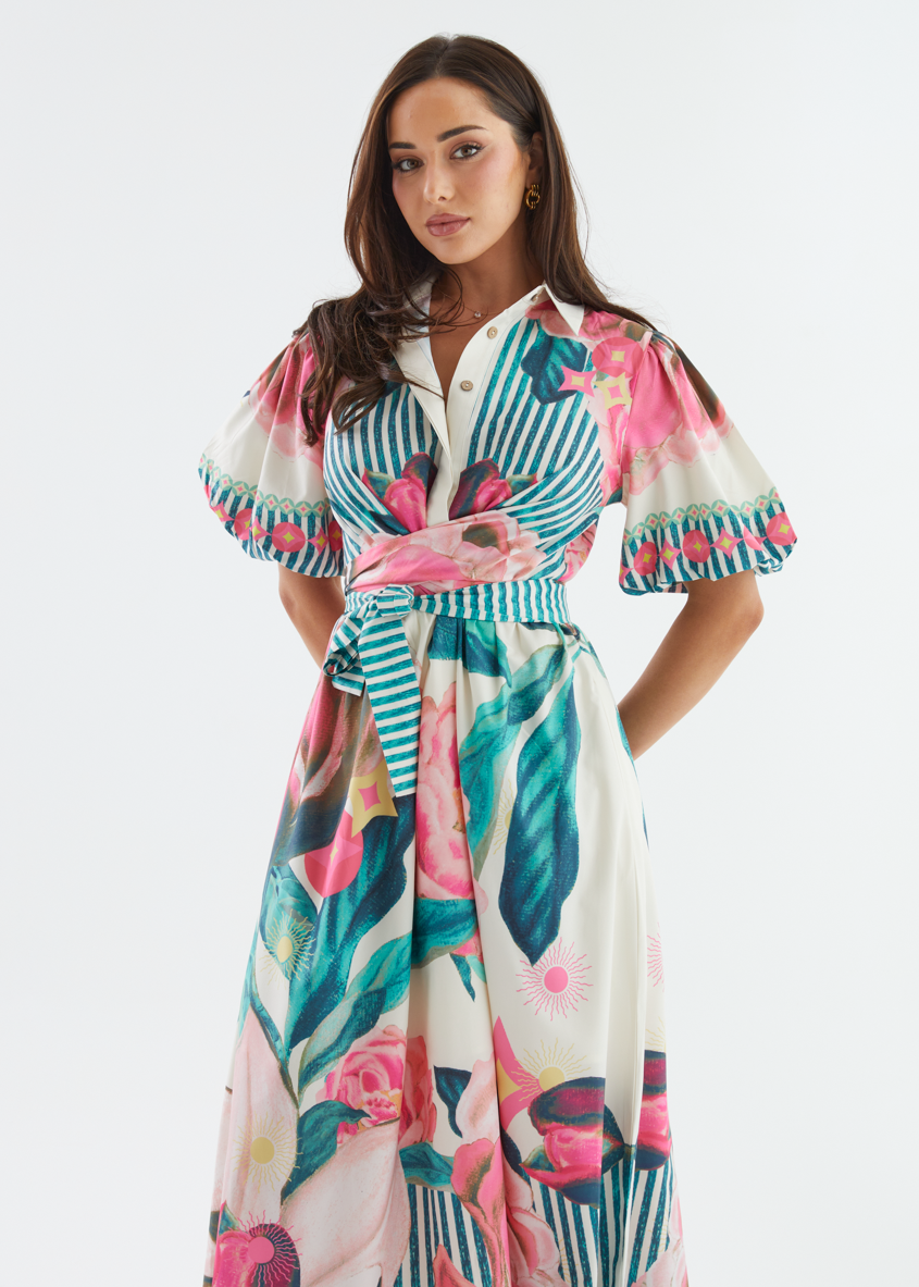 Marlisa Maxi Dress - Marisol Pink – Gingham & Heels