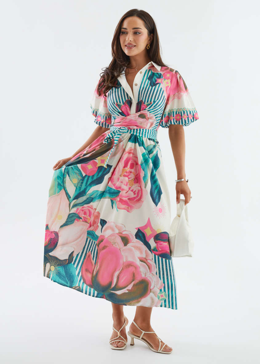 Marlisa Maxi Dress - Marisol Pink – Gingham & Heels