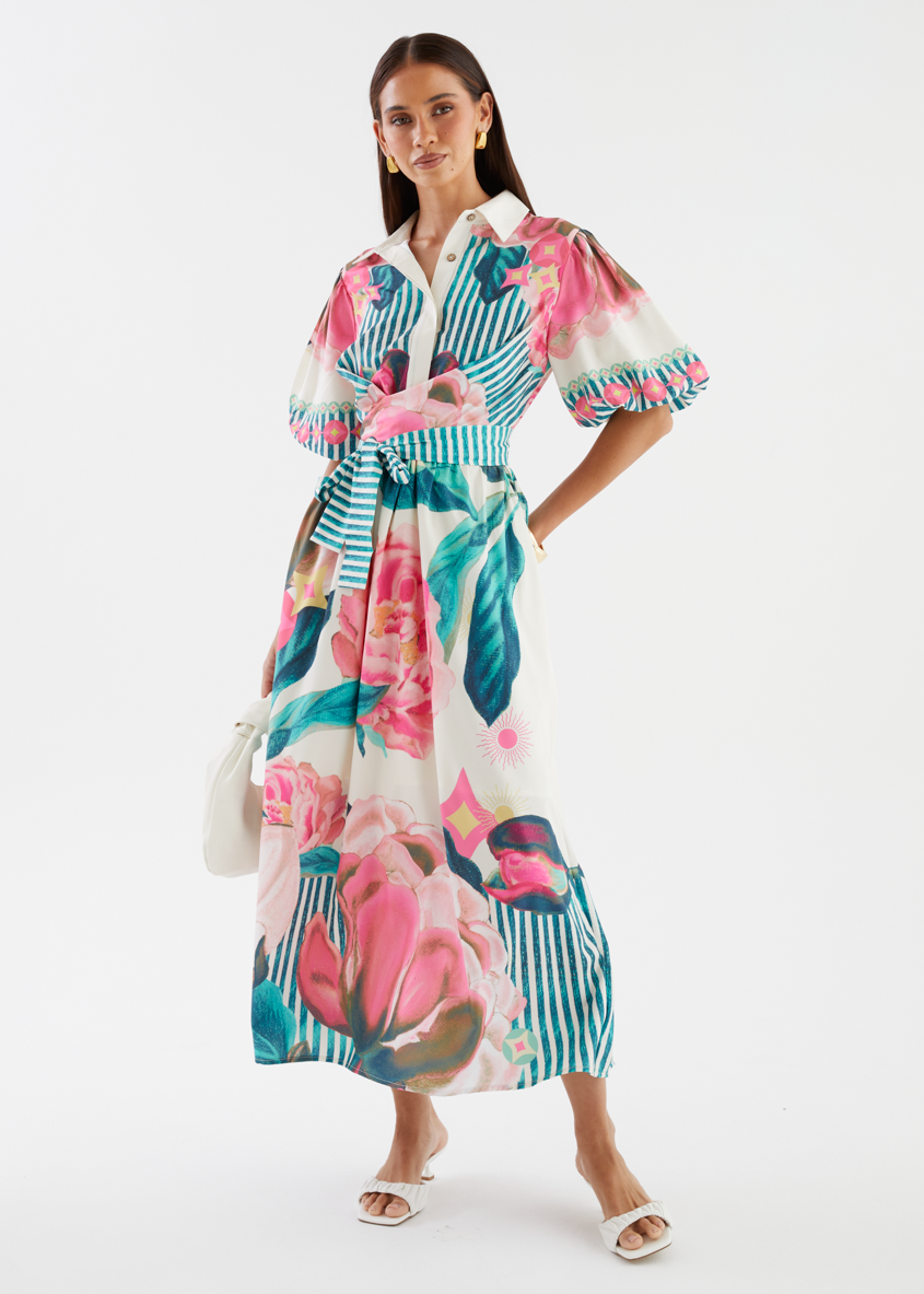 Marlisa Maxi Dress - Marisol Pink – Gingham & Heels