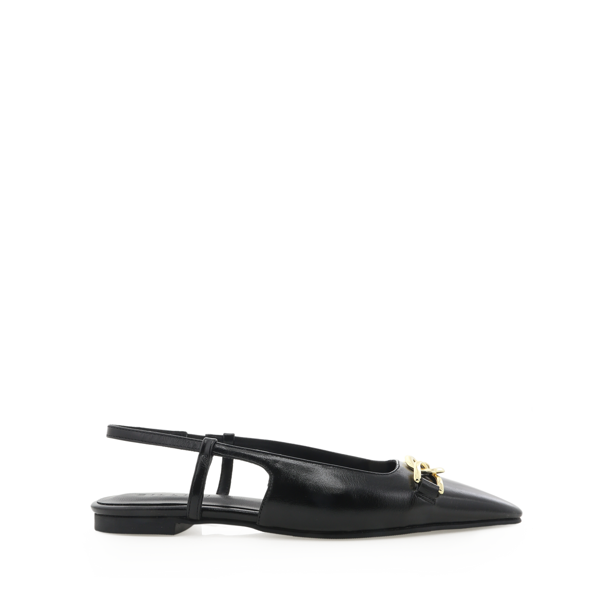 Maxine Flats - Black Shine – Gingham & Heels