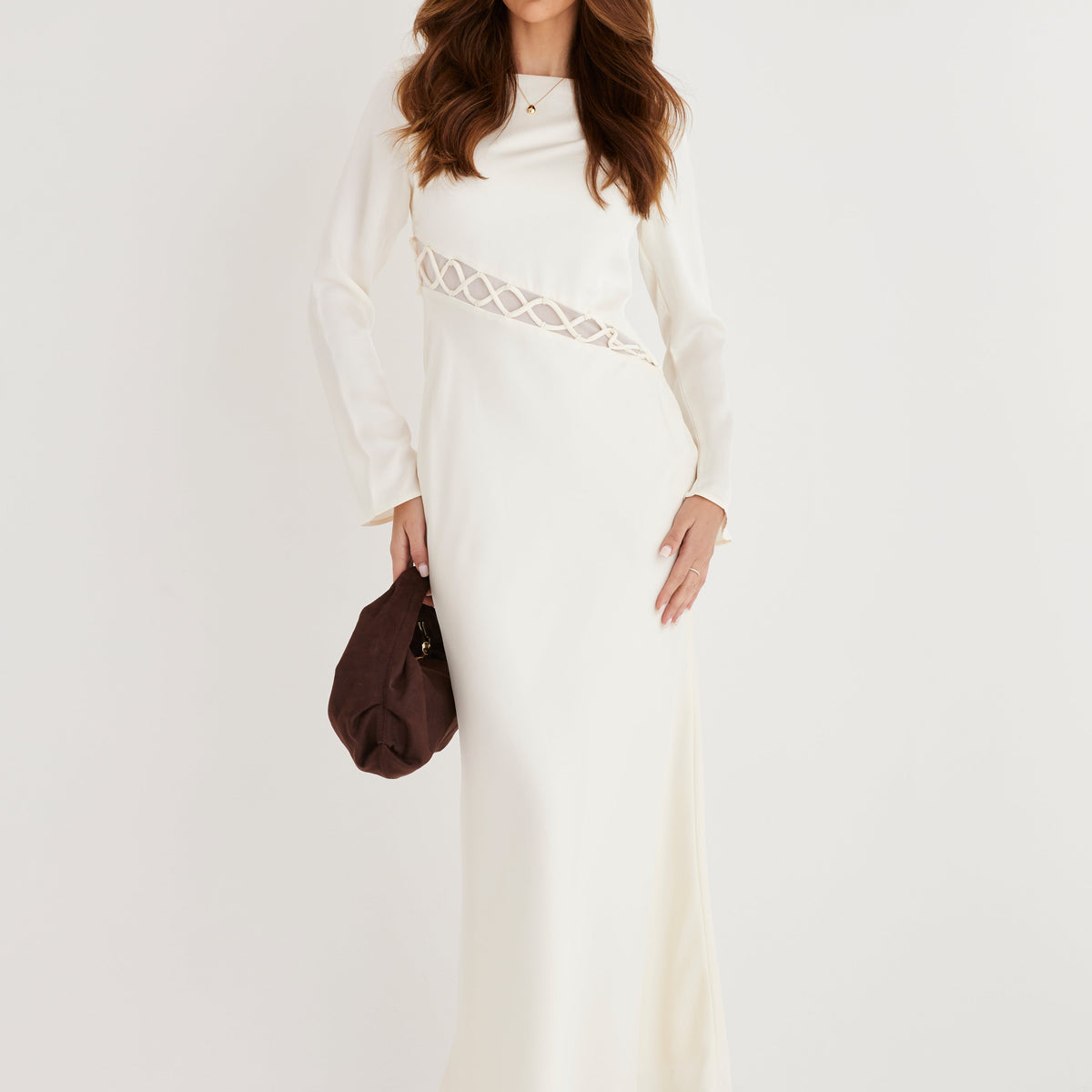 Roby Maxi Dress - Cream – Gingham & Heels