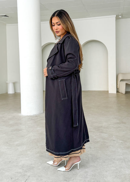 Jaidie Trench Coat - Black