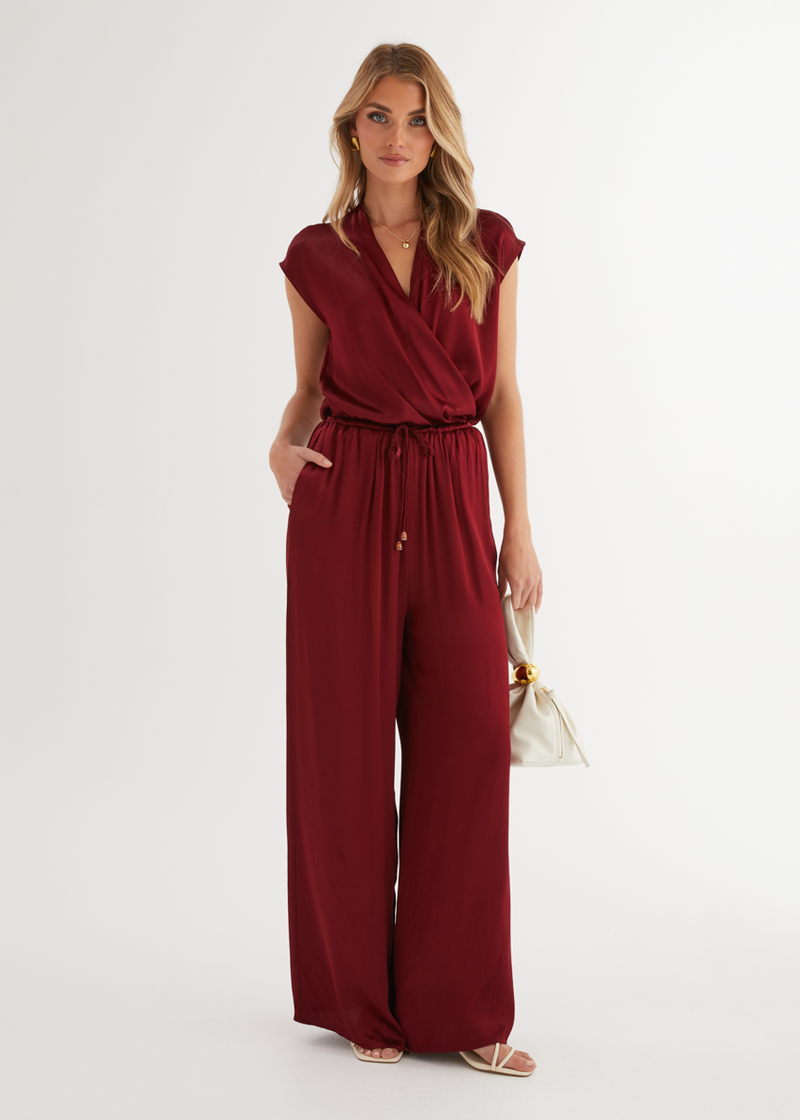 Charlie Pants - Burgundy – Gingham & Heels
