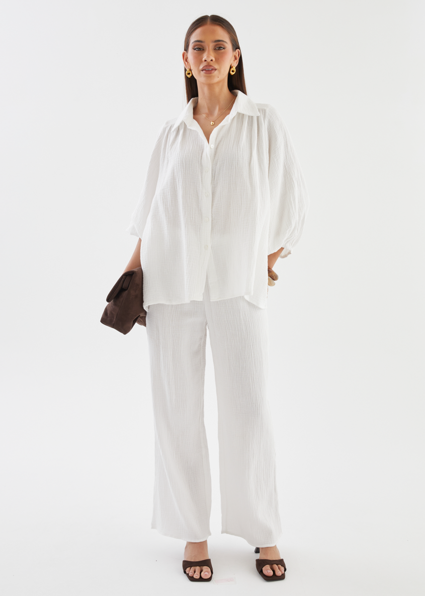 Monty Pants - Off White – Gingham & Heels
