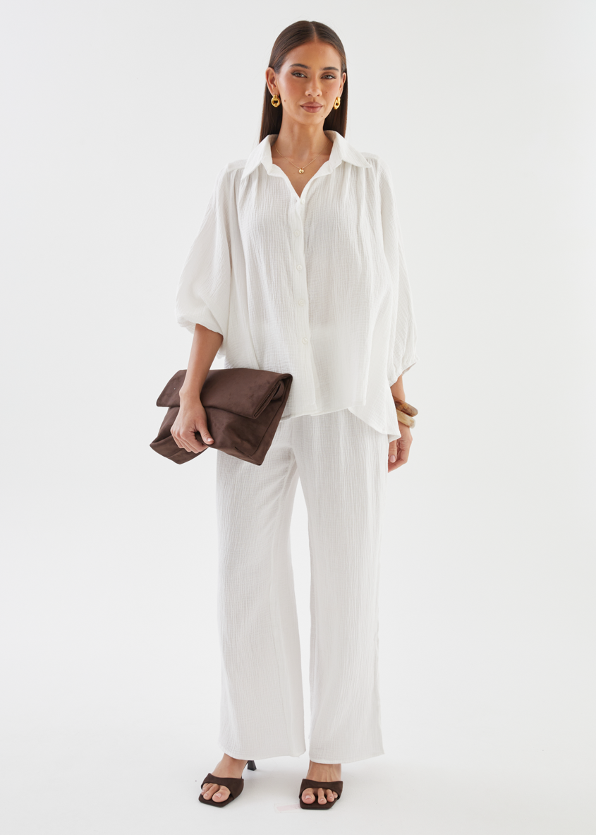 Monty Pants - Off White – Gingham & Heels