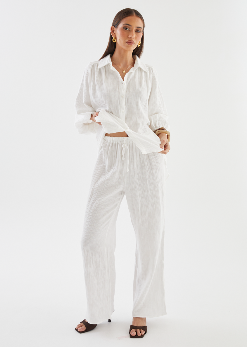 Monty Pants - Off White – Gingham & Heels