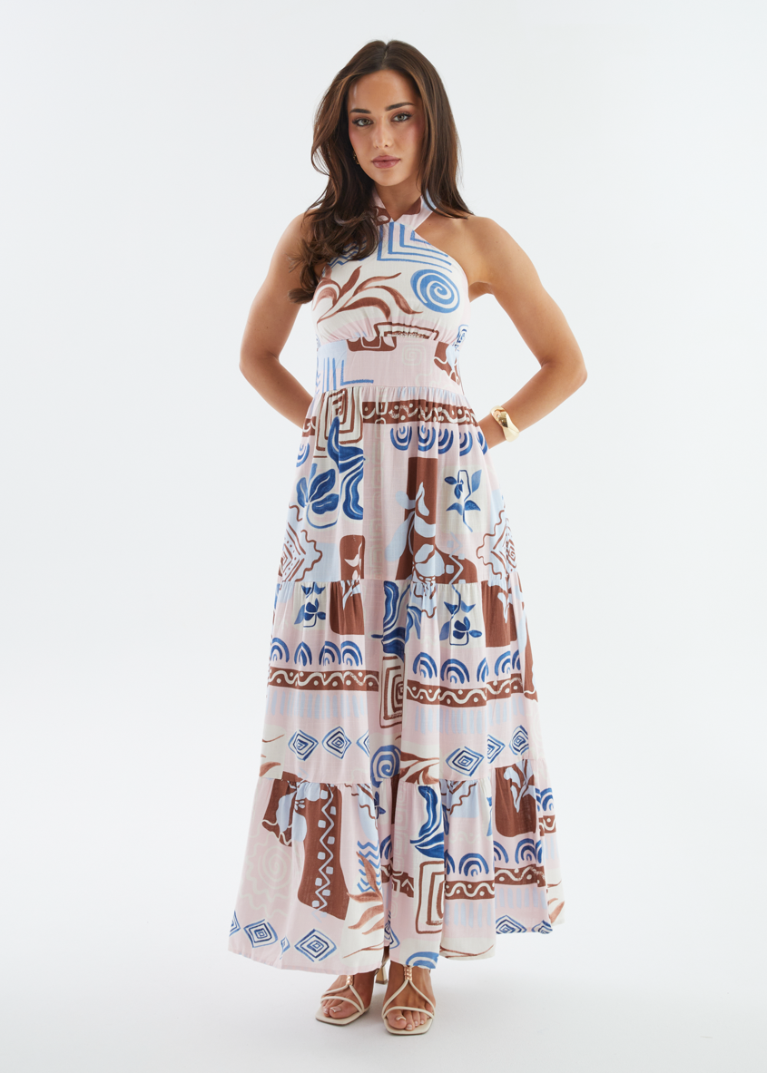Dantea Maxi Dress - Electra – Gingham & Heels